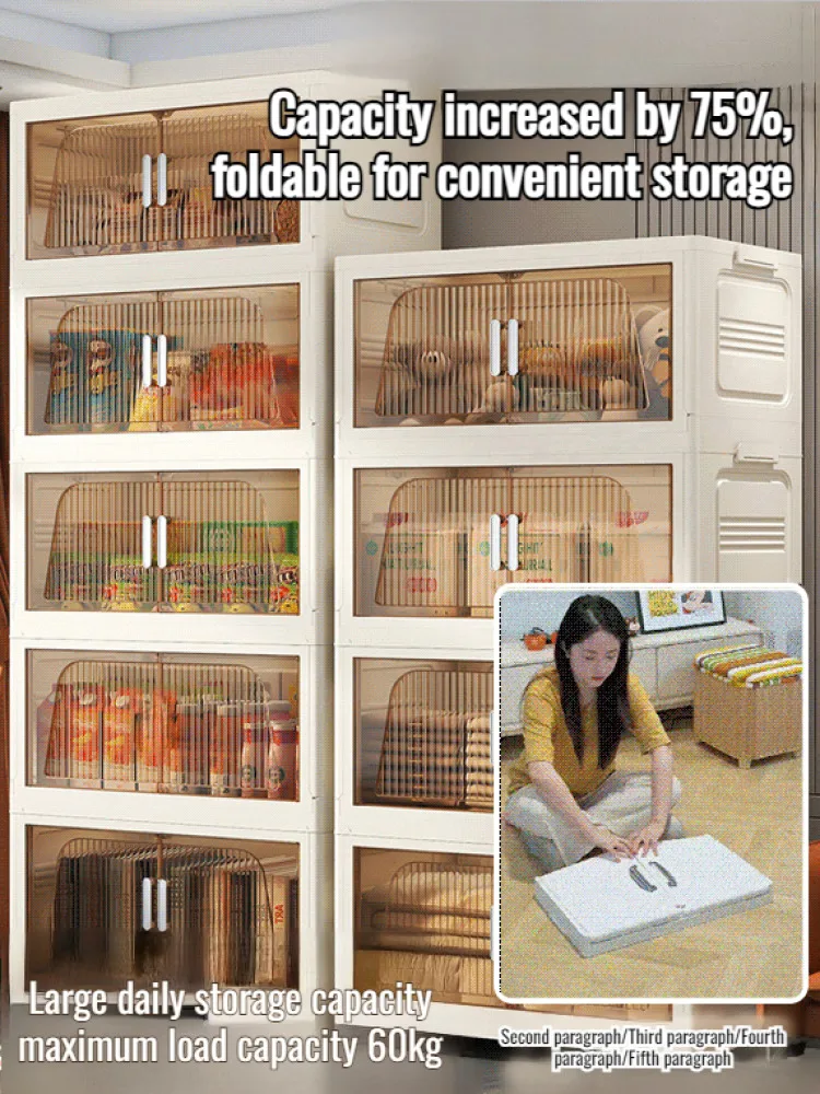 Living-Room-multifunctional-folding-storage-cabinet-plastic-storage ...