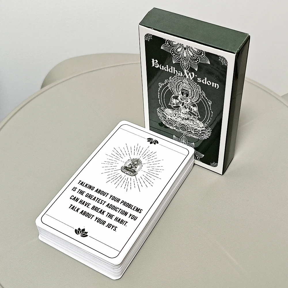 54 Pcs Spiritual Cards Buddha Wisdom Oracle Deck 10.3*6cm for General ...