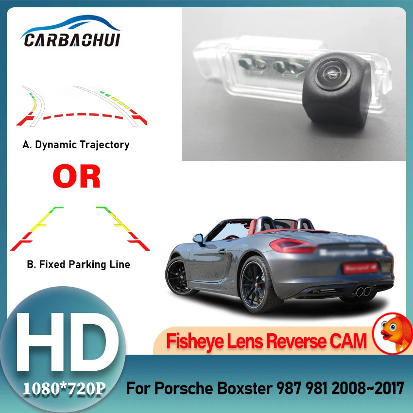 HD Rear Camera For Porsche Boxster 987 981 2008~2017 Fisheye Lens Night ...