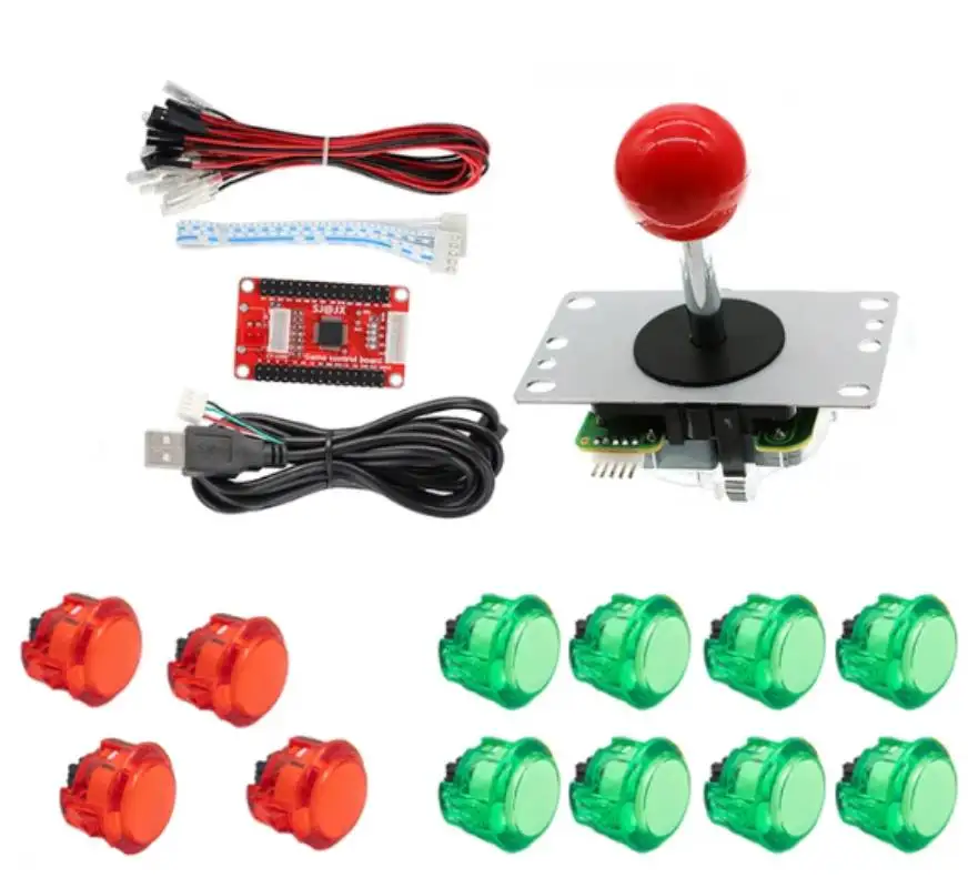 Arcade-Joystick-Kit-Diy-Game-Machine-Red-Board-Pc-pc360-Ps3-Switch-In-1 ...