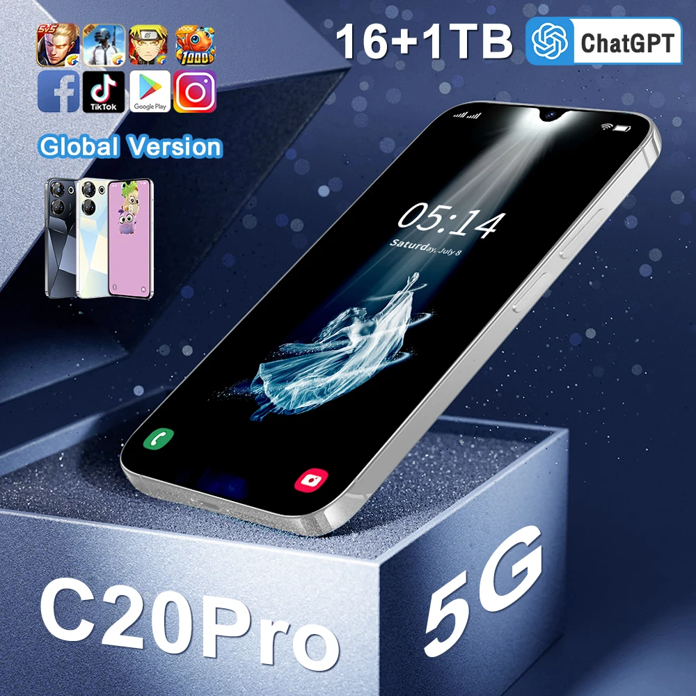 Smartphone-Android-com-Rede-Celular-Celular-Vers-o-Global-C20-Pro ...