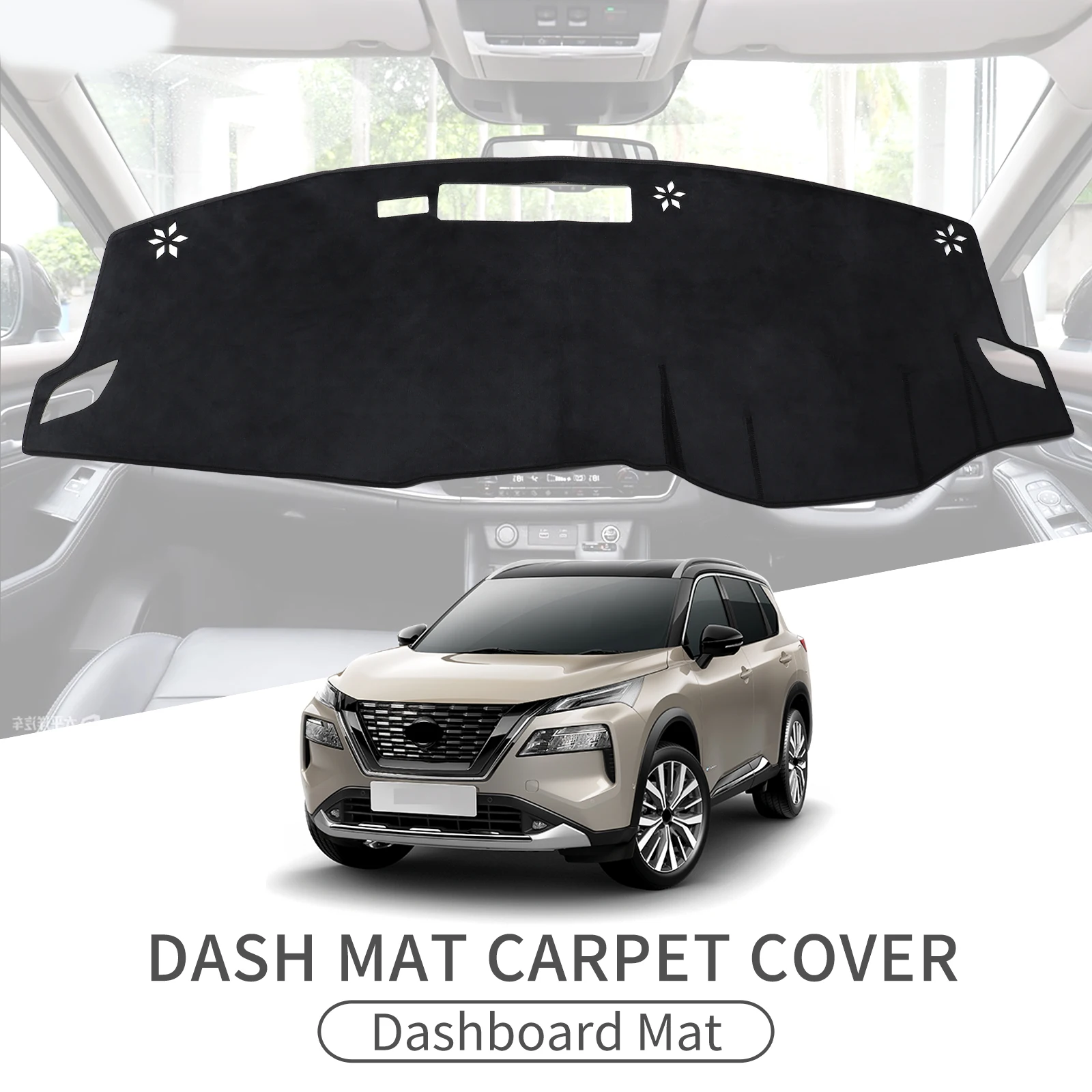 Car Dashboard Mat for Nissan X-Trail XTrail T33 Rogue 2021 2022 2023 ...
