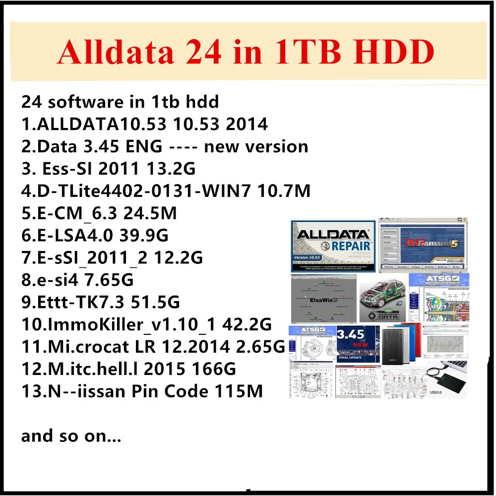 2023 Hot Auto Repair Alldata Software Alldata V10.53 Mit.chel 2015 Atsg ...