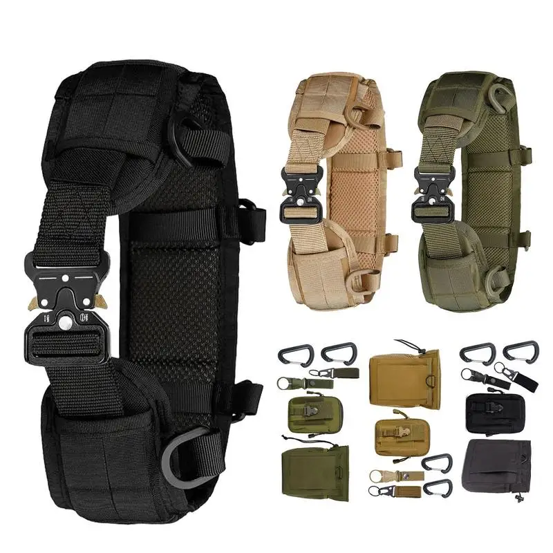 Battle-Belt-Pouches-8pcs-Airsoft-Utility-Belt-Comfortable-Tool-Waist ...