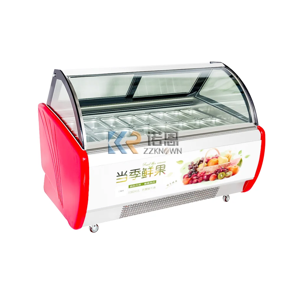 Ice Cream Freezer Showcase Refrigeration Display Popsicle Gelato ...