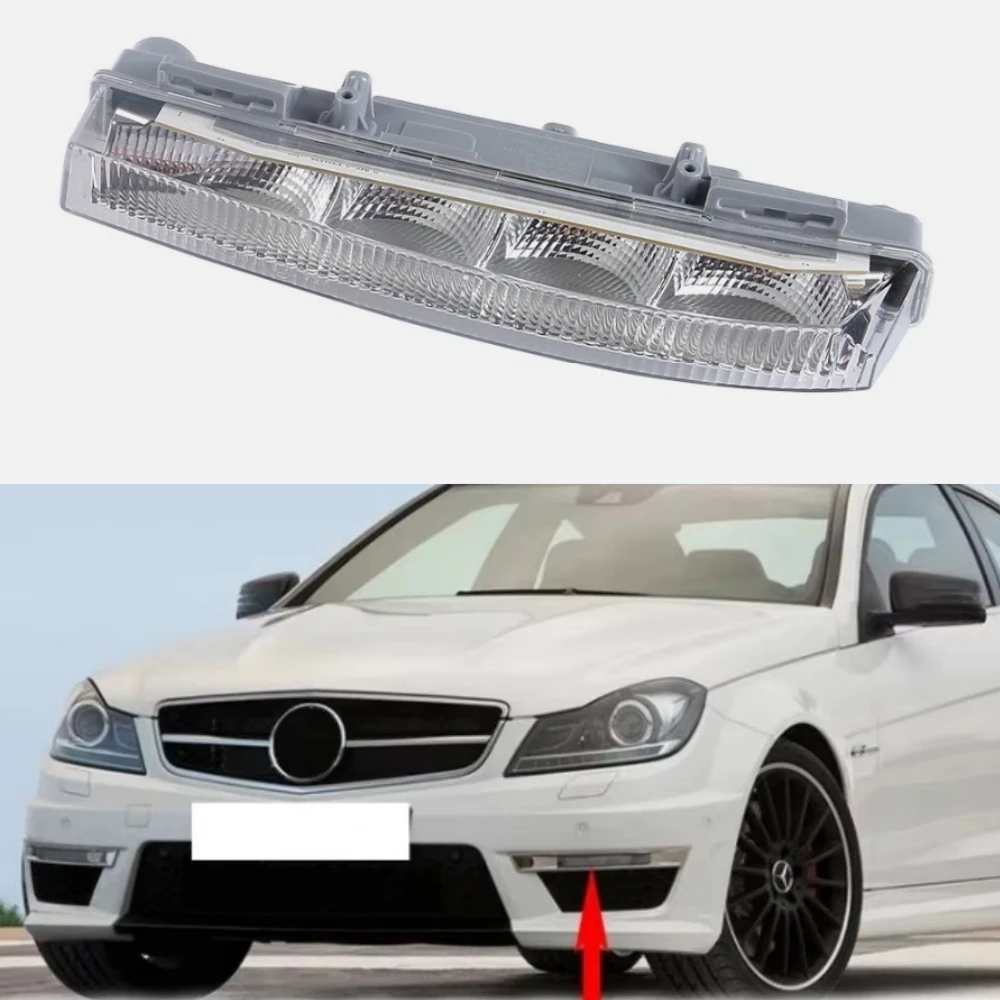 Front bumper fog lights A2049064802 A2049064902 For Mercedes Benz C ...