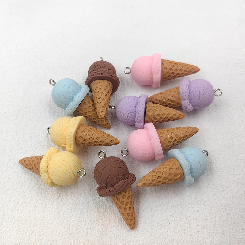 10pcs-Fashion-Simulated-Food-Ice-Cream-Charms-for-Jewelry-Making-Cute ...