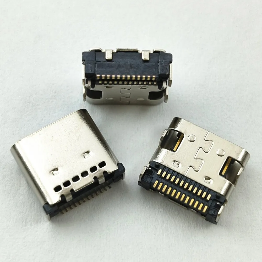 5-100pcs-Type-C-Micro-USB-Connector-C-3-1-Female-Jack-24pin-Power ...