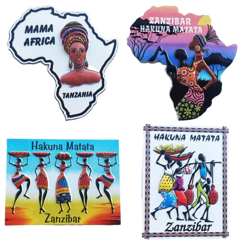 Tanzania Travelling Fridge Magnets Zanzibar Tourism Souvenirs Fridge ...