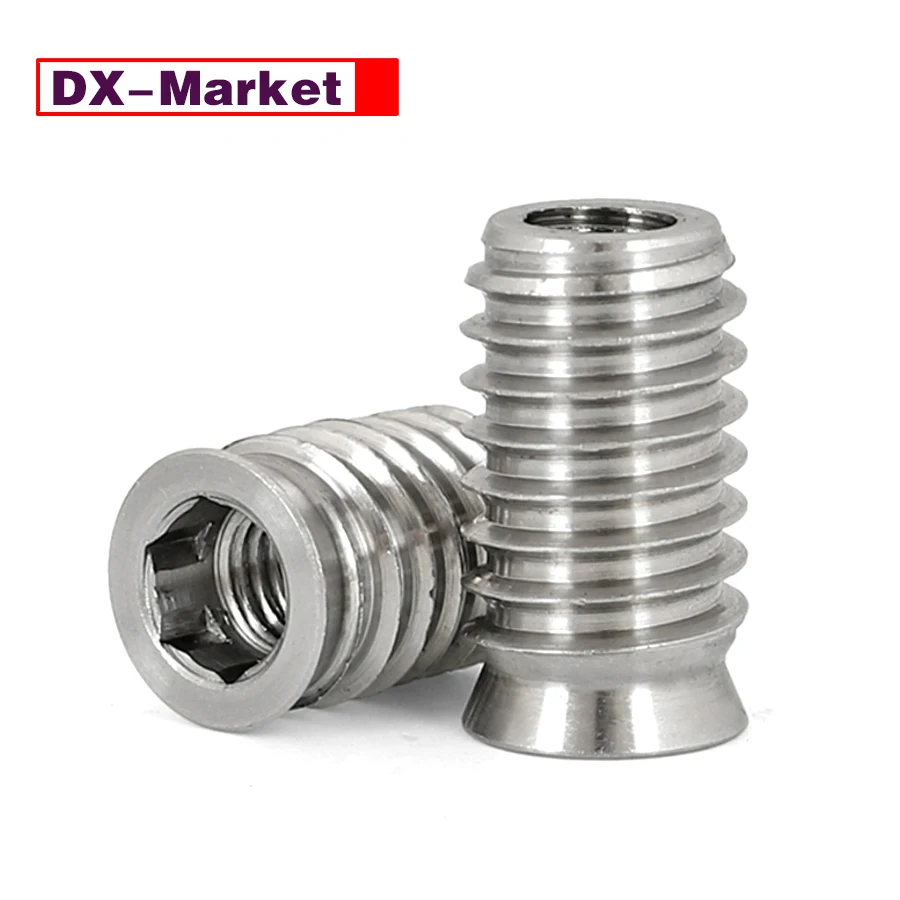 M3-M4-M5-M6-M8-M10-Hex-Socket-Self-Tapping-Nut-304-Stainless-Steel ...