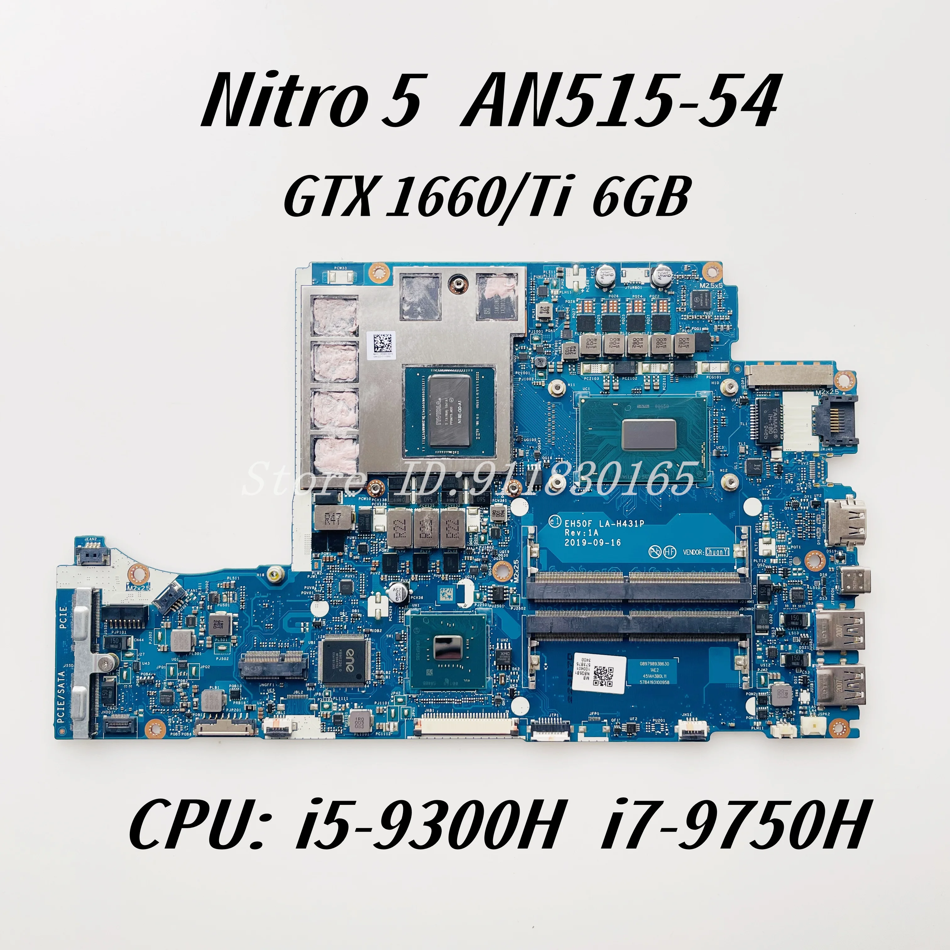 EH50F-LA-H431P-For-Acer-Nitro-5-AN515-54-Laptop-Motherboard-With-i5 ...