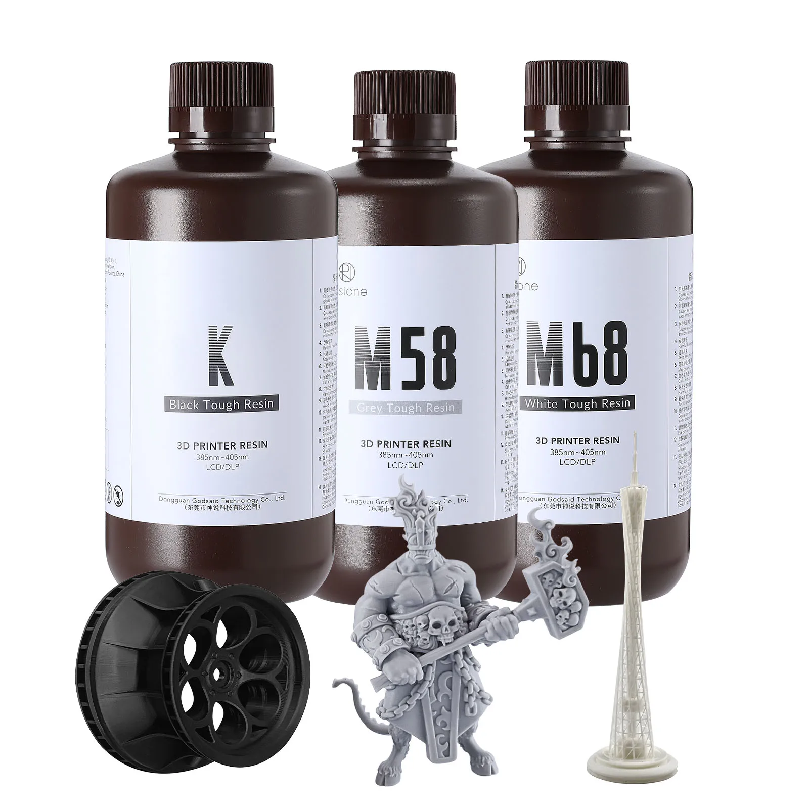 RESIONE Tough 3D Printer Resin, ABS Like 3d UV Resin Tough & Rigid 3D ...