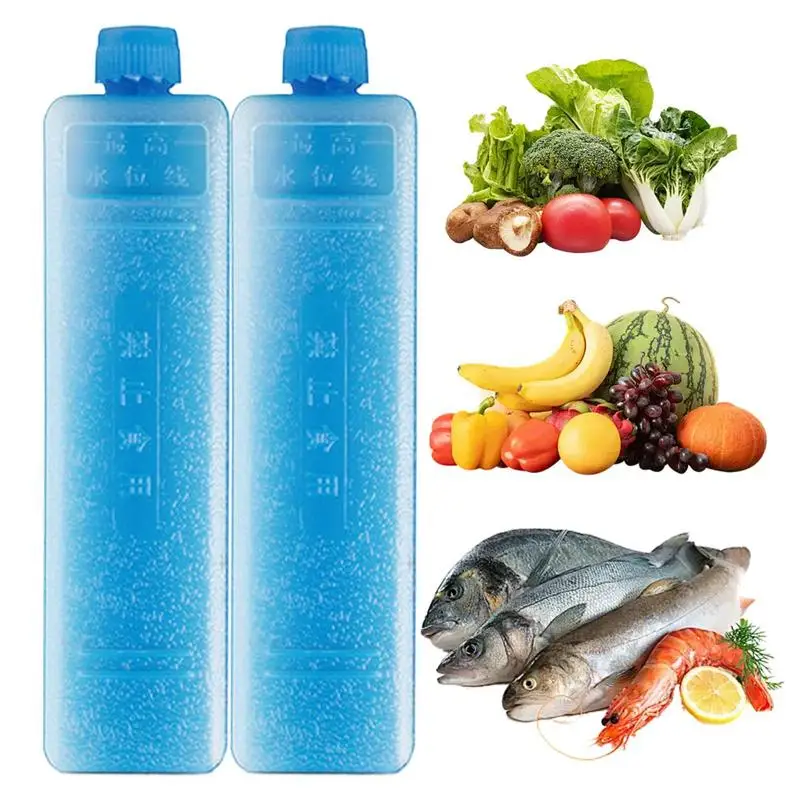 Ice-Blocks-2Pcs-Reusable-Cool-Packs-Long-Lasting-Cold-Block-Portable ...