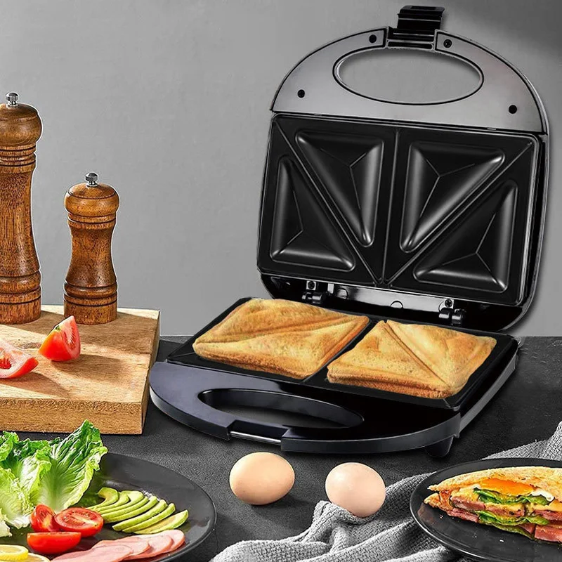 750W-Electric-Triangle-Sandwich-Maker-Household-Multifunction-Breakfast ...