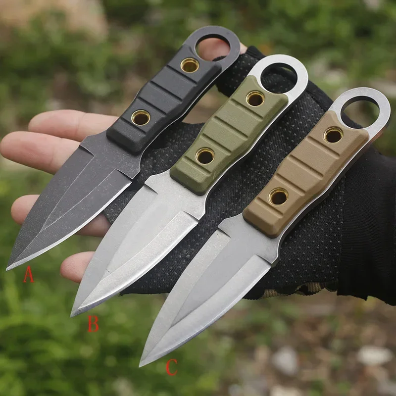 new-Outdoor-EDC-Multi-purpose-Knife-D2-Steel-Full-Tang-Survival-Knife ...