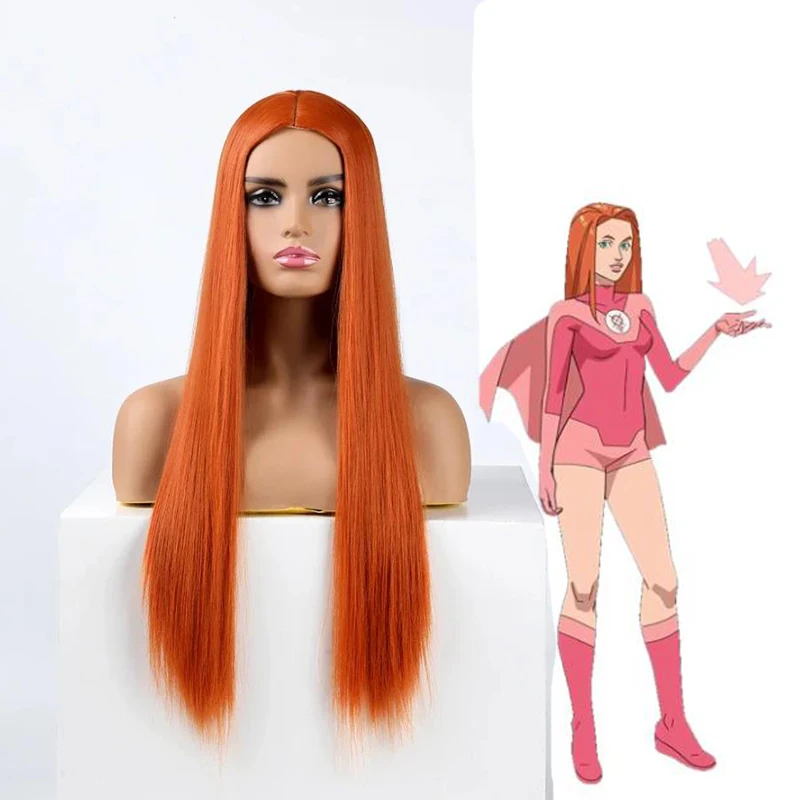 Invincible Atom Eve Cosplay fantasía peluca mujeres adultas pelucas ...