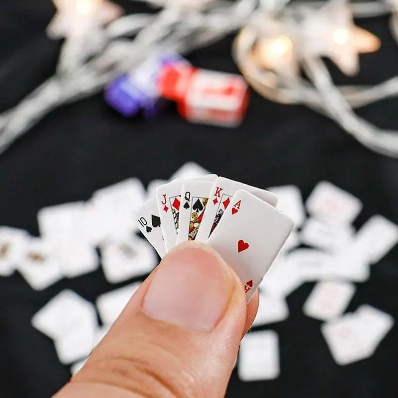 Cute-Mini-Games-Poker-Miniature-Playing-Cards-Home-Decoration-High ...