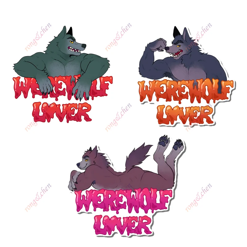 Furry-Wolf-Warning-Car-Sticker-Werewolf-Lover-for-Car-Motorcycle-Racing ...