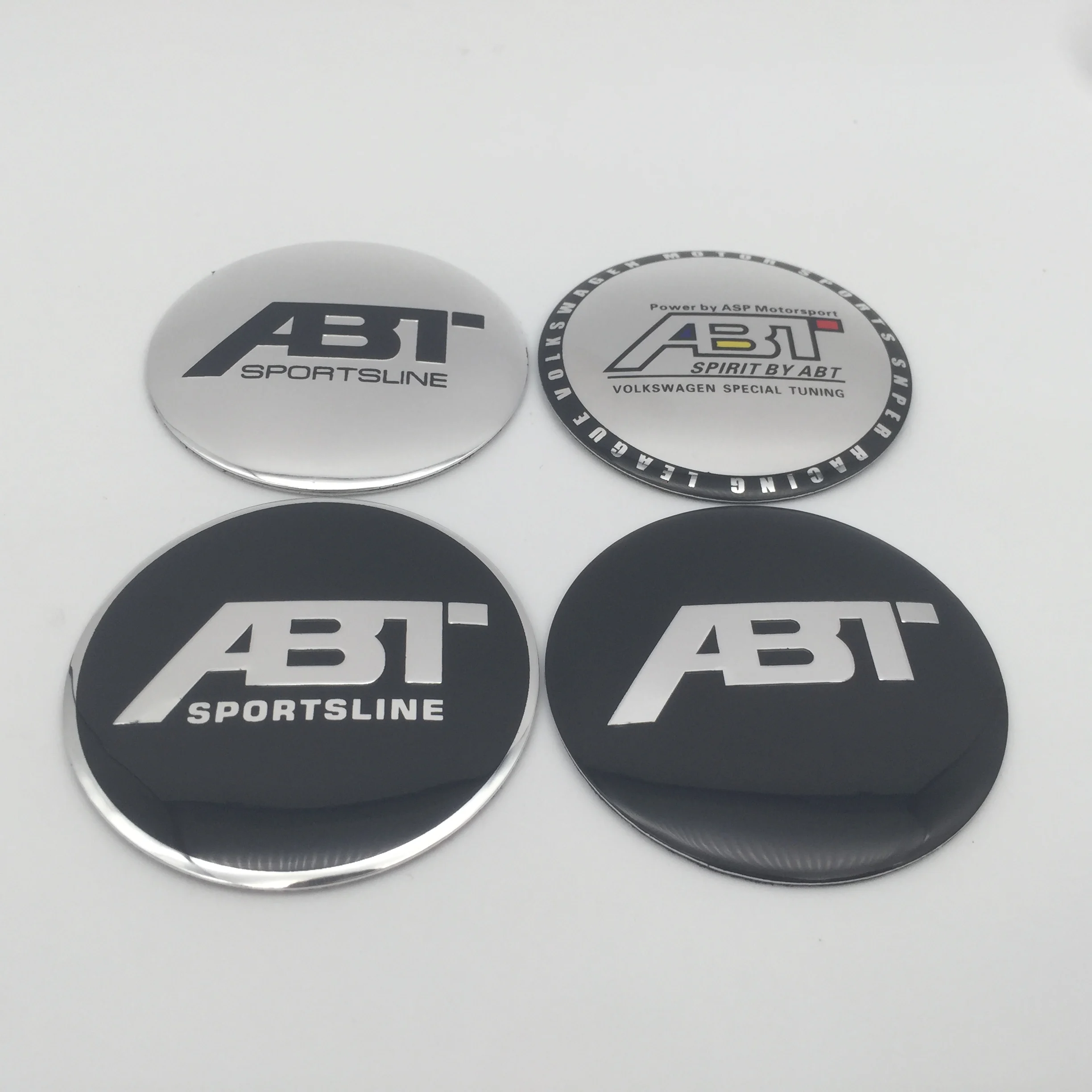 4pcs 3D 56mm 60mm 65mm ABT logo Car Wheel Center Cover Hub Cap Resin ...