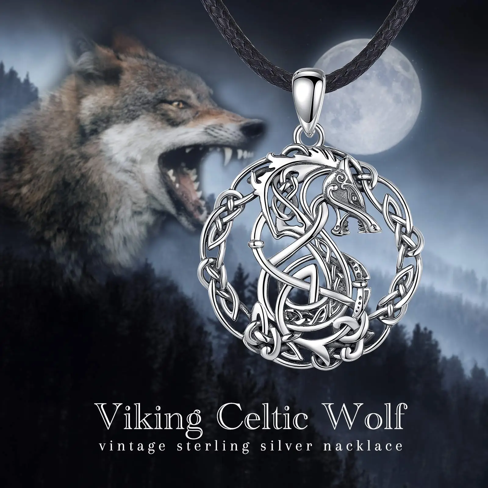 Viking Knotwork Wolf
