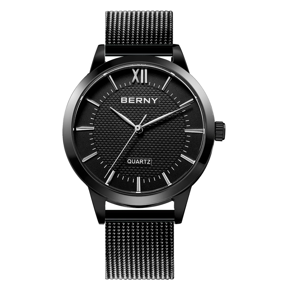 Berny Men's Watch Japanese Quartz Miyota Male Casual Wristwatch Classic Minimalist Clock ...