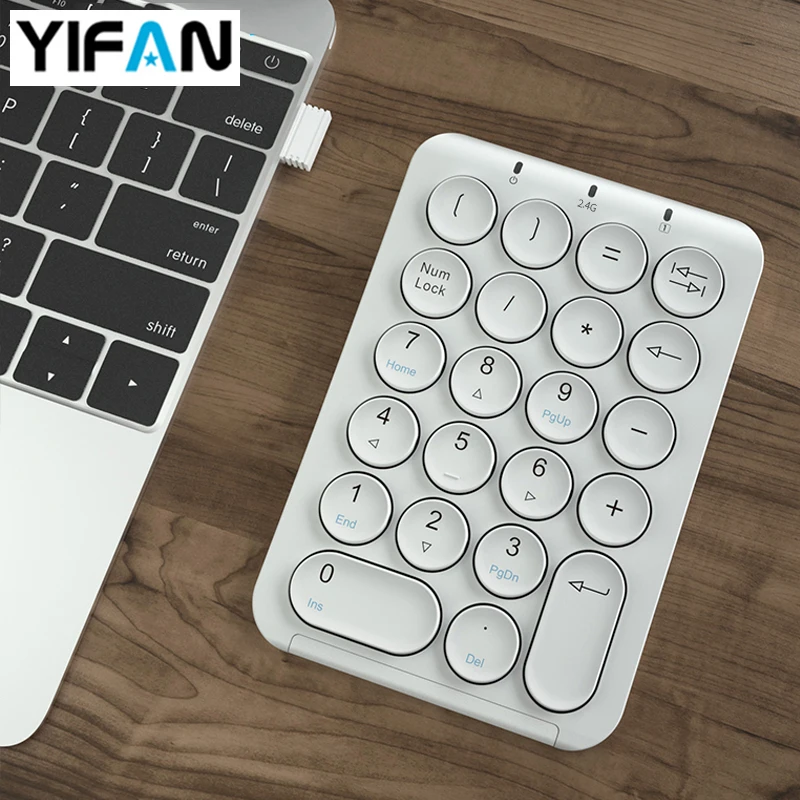 Portable-Mini-Number-Pad-Slim-22-Keys-2-4Ghz-Wireless-USB-Numeric ...