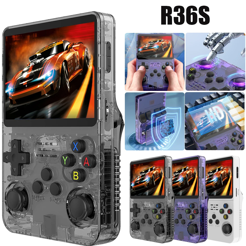 R36s Retro El Video Oyunu Konsol 3 5 In Ips Ekran Oyuncu Ocuk Ta