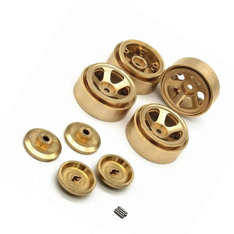 FBIL-Brass Wheel Rim And Hex Adapter Counterweight For 1/18 FMS EAZYRC ...