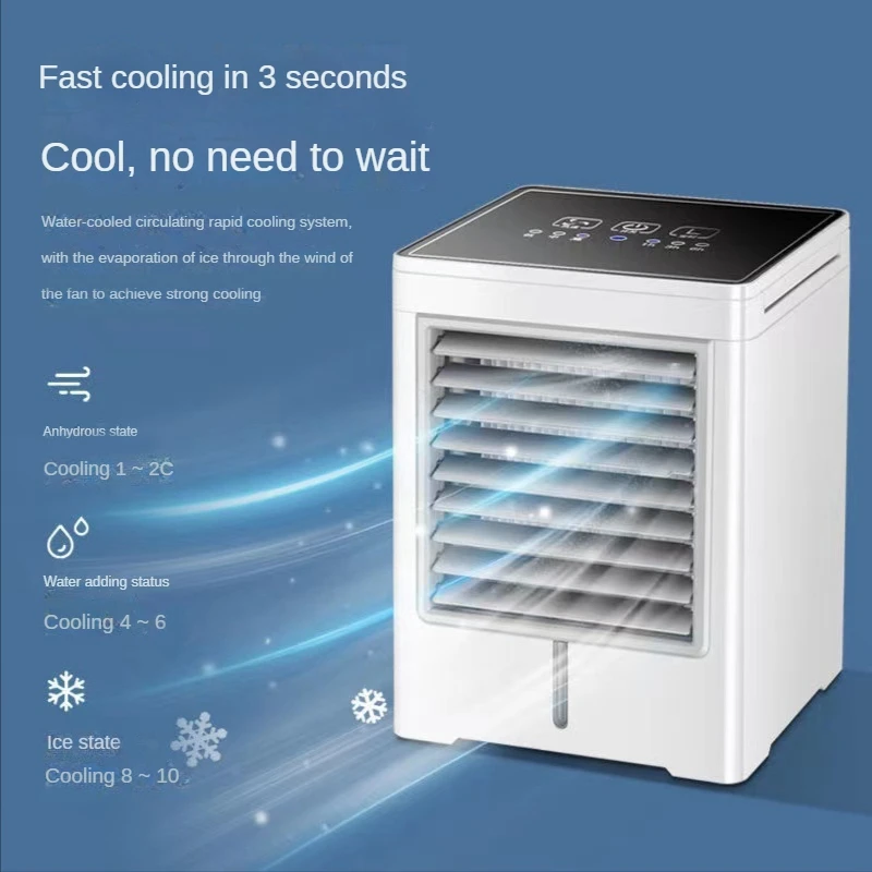 Hordozható Légkondicionáló Ventilátor Párologtató Mini Léghűtő, Usb ...