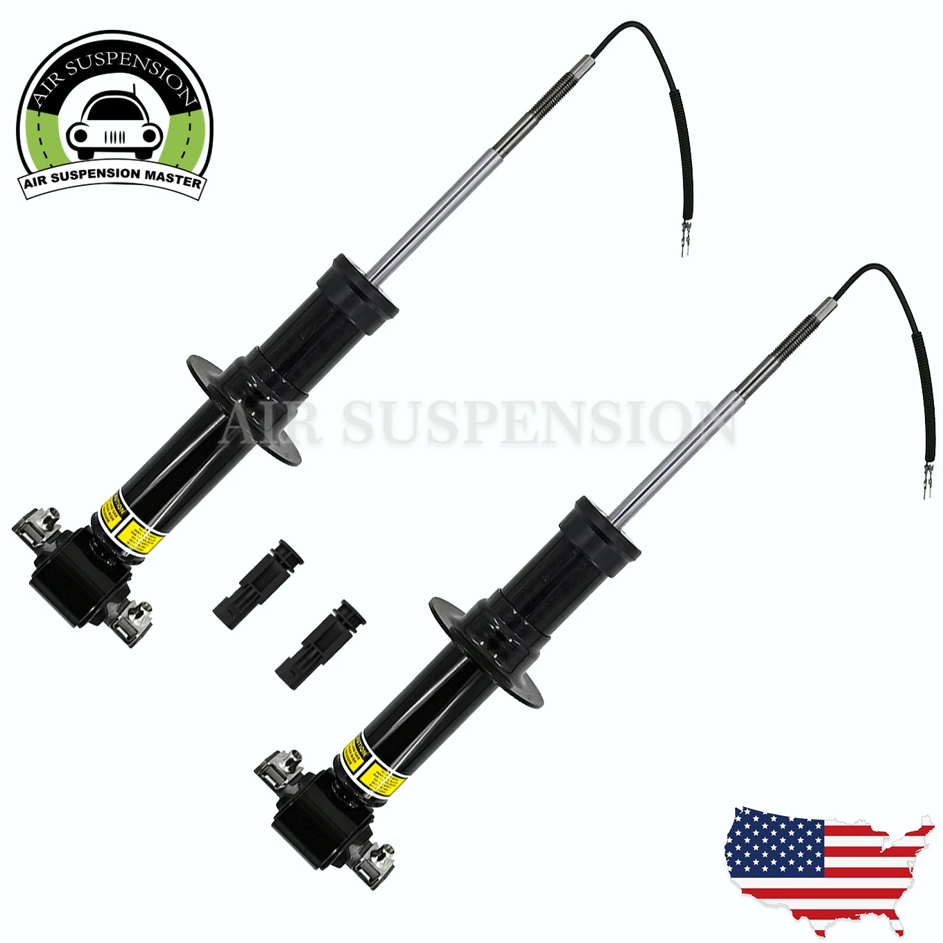 Two Pcs Front Air Shock Absorber Struts Magnetic For Gmc Yukon Xl ...