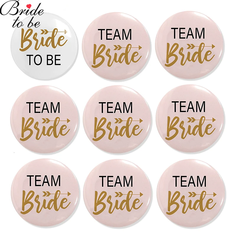 Bride To Be Brooches Hen Party Team Bride Badge Wedding Party ...