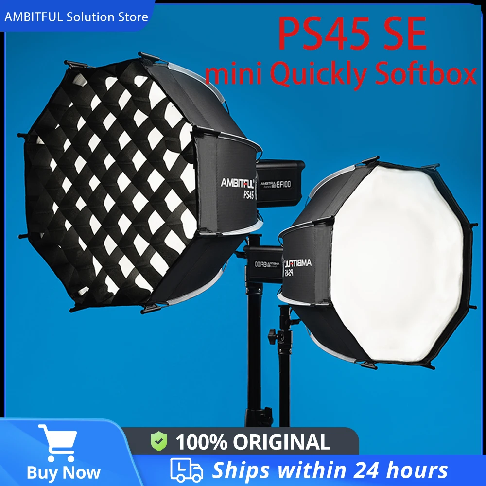 AMBITFUL PS45 SE 45cm mini Softbox octagonal de montaje Bowens de ...