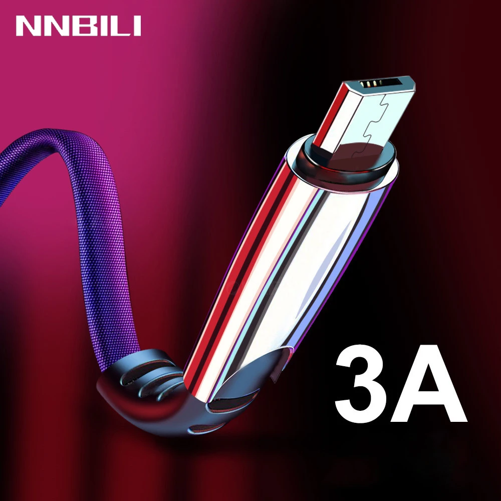 10 pçs 3a micro usb tipo c cabo android carregador do telefone móvel ...