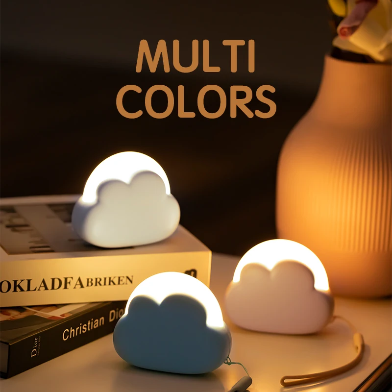 Mini-veilleuse-LED-en-forme-de-nuage-USB-sans-fil-pour-chambre-d-enfant ...