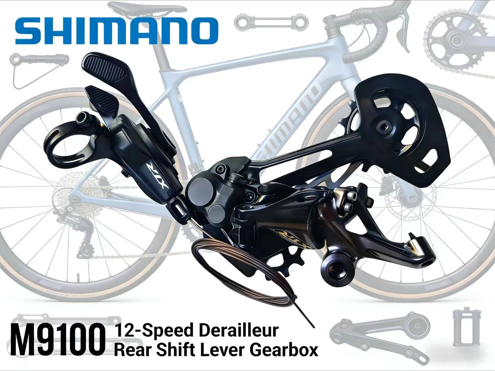 SHIMANO XTR M9100 1x12v Groupset Mountain Bike M9100 Shifter 12 Speed ...
