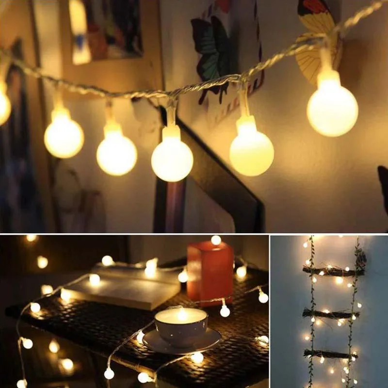 Bal-Led-String-Licht-Afstandsbediening-Warm-Wit-Ketting-Fairy-Light ...