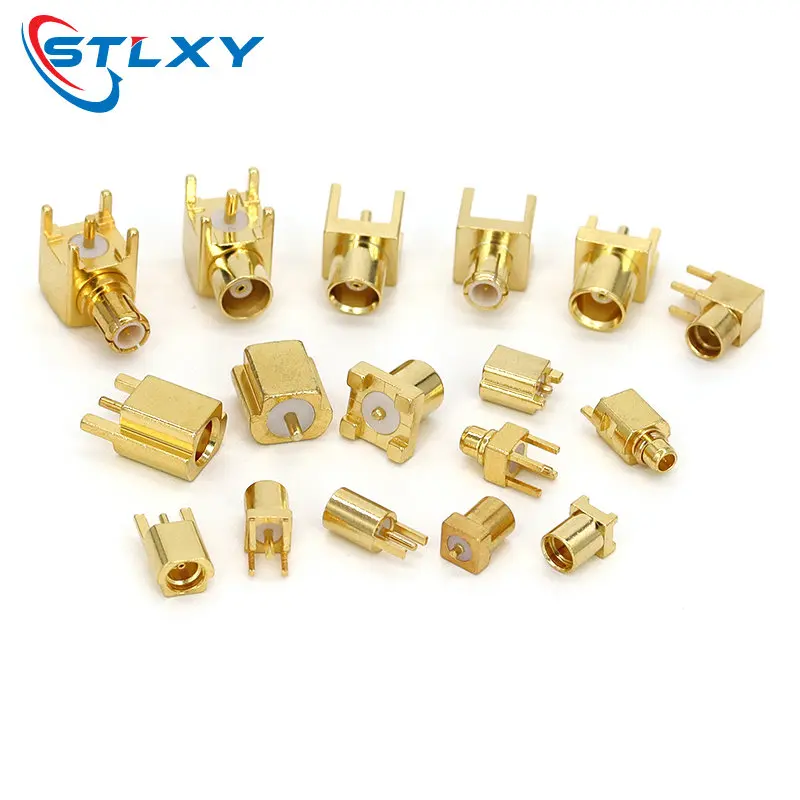 5PCS-MCX-MMCX-Male-Female-PCB-Mount-Straight-RF-Coax-Connector-Right ...