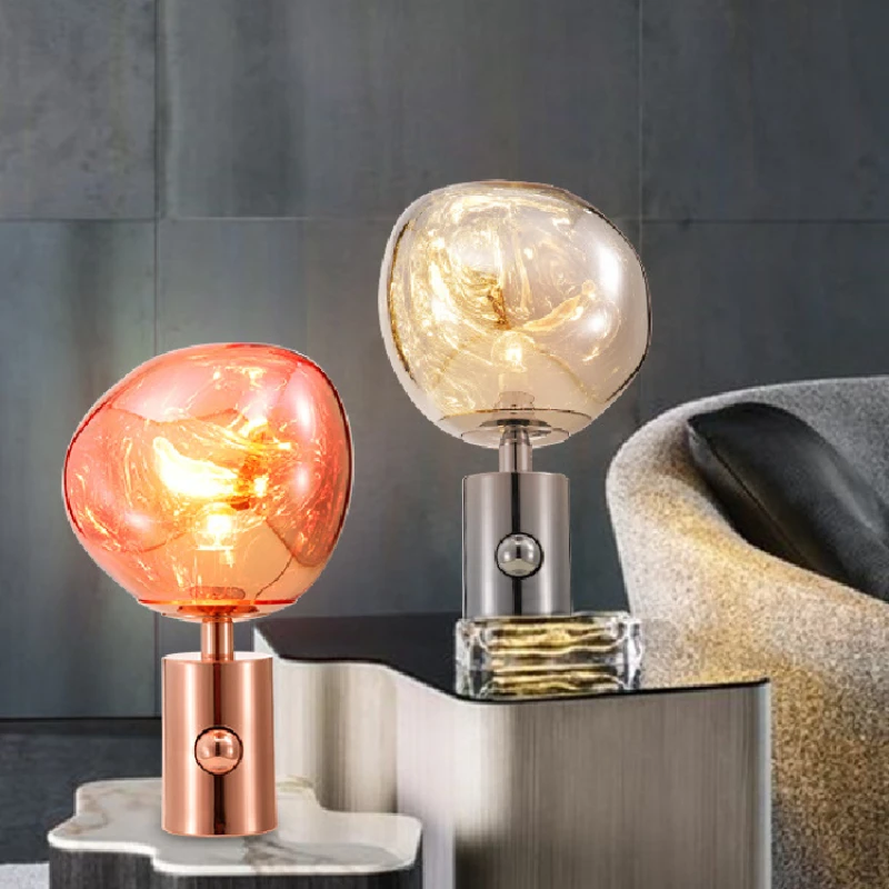 Modern Nordic Led Table Lamp Designer Acrylic Lava Light For Living ...