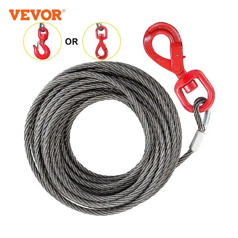 VEVOR-15-22-5-30-m-C-ble-de-Treuil-avec-Crochet-Pivotant-Corde-de ...