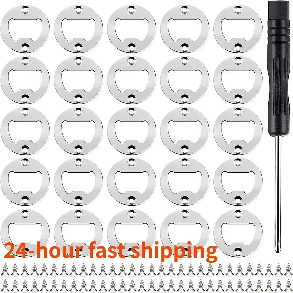 2/25pcs Round Iron DIY Bottle Opener Insert Kits Beer Bottle Opener ...