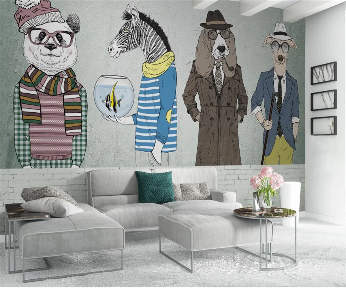 Hipster Animals Wallpaper