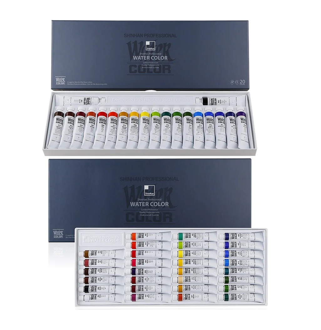 SHINHAN-Professional-Transparent-Watercolor-Paint-7-5ml-30-Color-Set ...