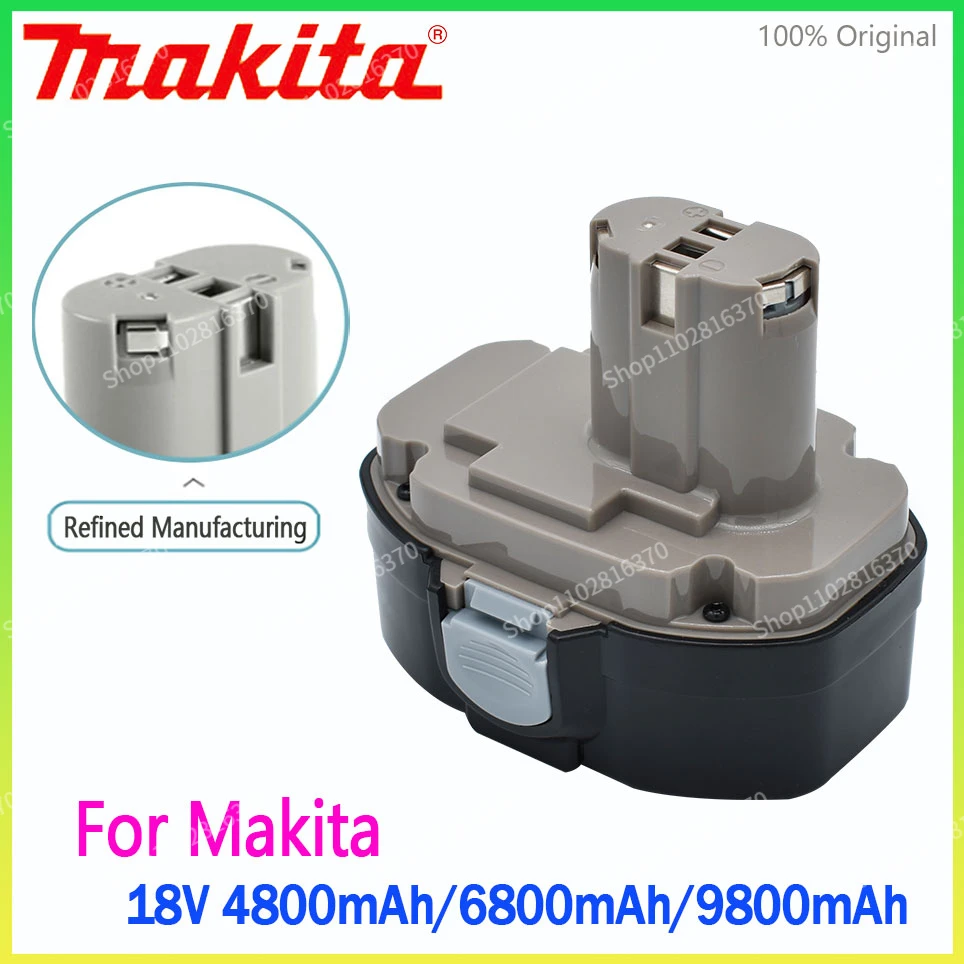 18V-Makita-4800mAh-6800mAh-9800mAh-Ni-MH-Battery-Replace-Makita18V-Battery-PA18-1822-1823-1833 ...