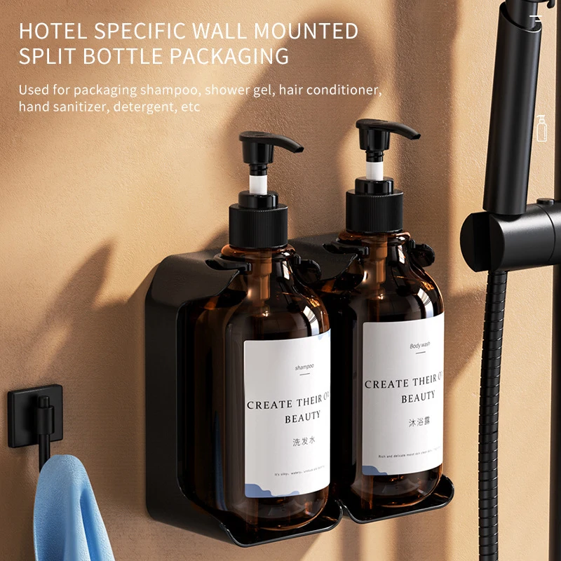 Hotel-Shampoo-and-Shower-Gel-Soap-Dispensers-Separate-Bottles-Wall ...