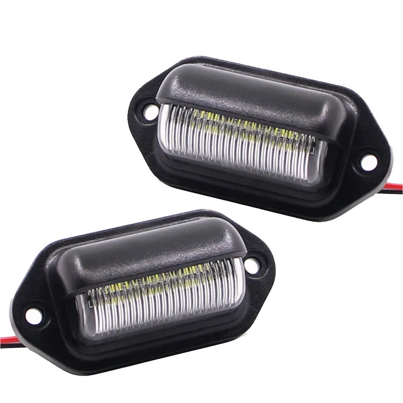 6 LED Car License Number Plate Light For SUV Auto RV Truck Trailer Tail ...