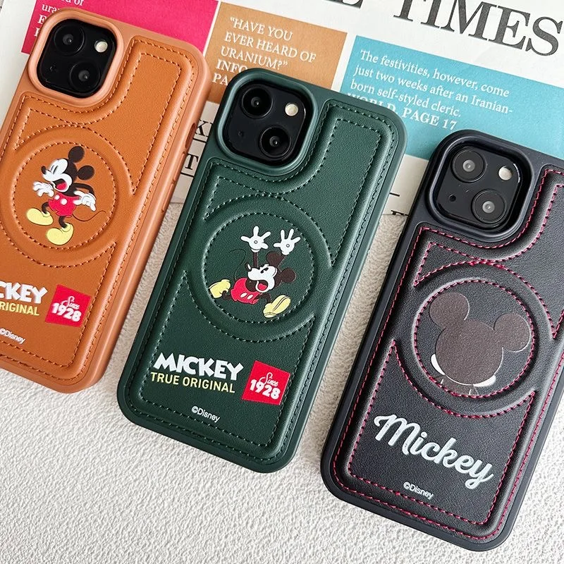 Disney-3D-Mickey-Mouse-Leather-For-Magsafe-Magnetic-Phone-Cases-For ...