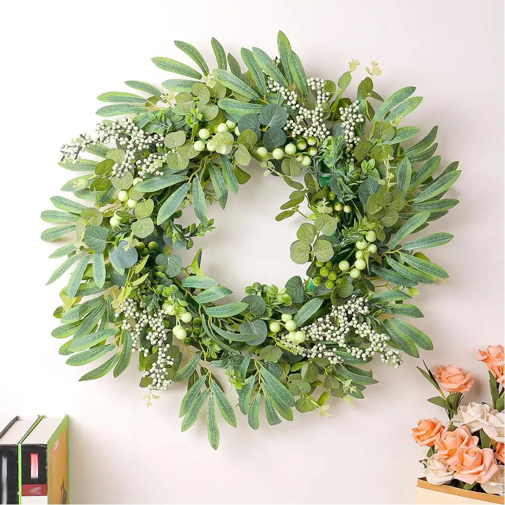 Decorative-Eucalyptus-Wreath-20-Inch-Eucalyptus-Wreath-With-Olive ...