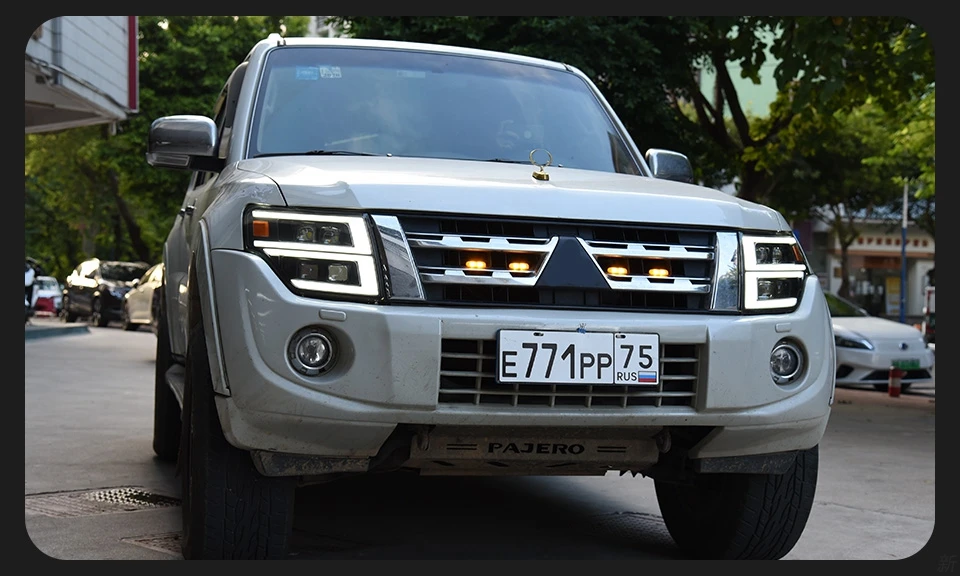 Pajero V93 Headlights 2006-2020 V97 LED Headlight Montero V87 V95 Dynamic Signal Animation DRL ...