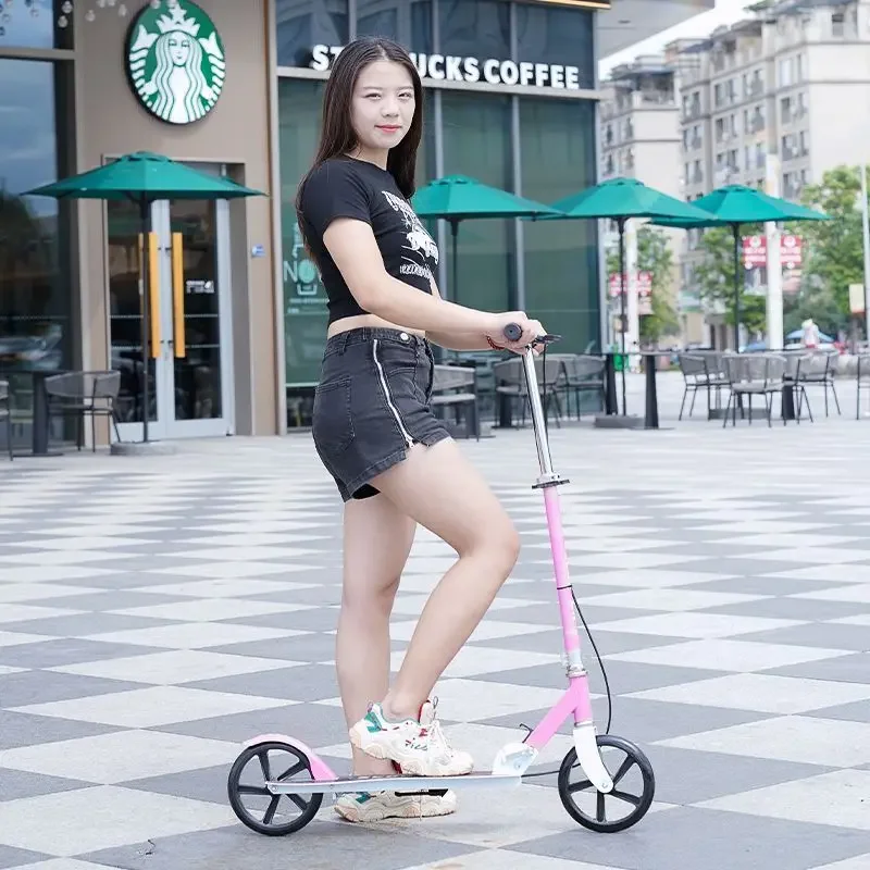 Scooter-Adult-Youth-Big-Child-Big-Wheel-Two-Wheel-Folding-City-Work ...