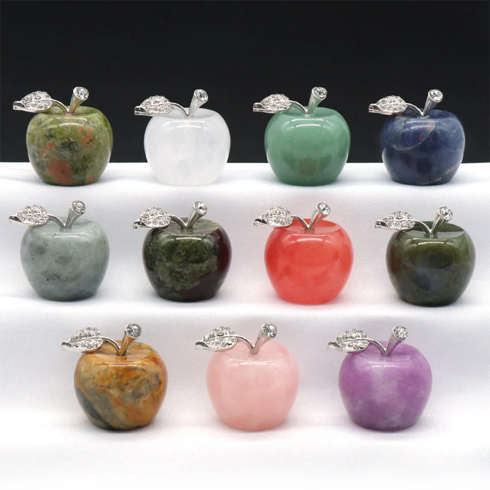 Natural-crystal-apple-ornaments-Christmas-Eve-Christmas-gifts-home ...